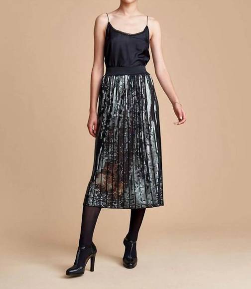 Bellerose | Skirts | New Bellerose Izaskirt In Black Sequin | Poshmark